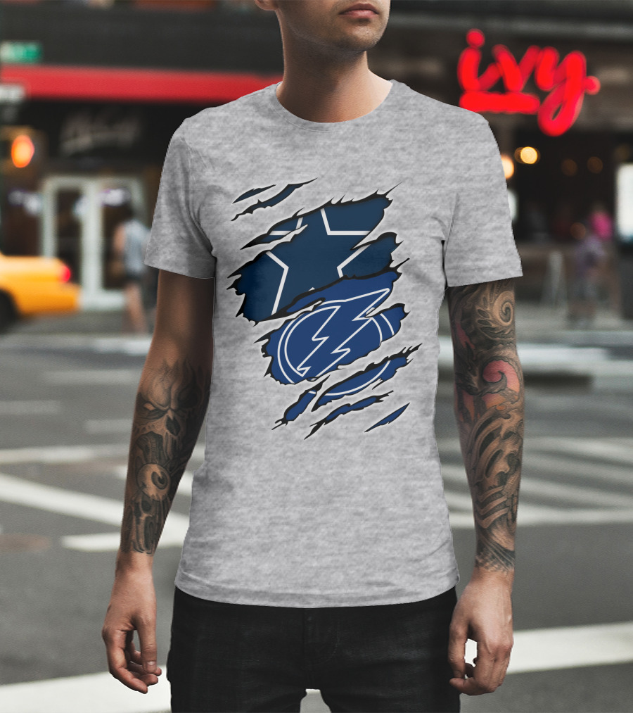 Cowboys Star Lightning Bolt T-Shirt