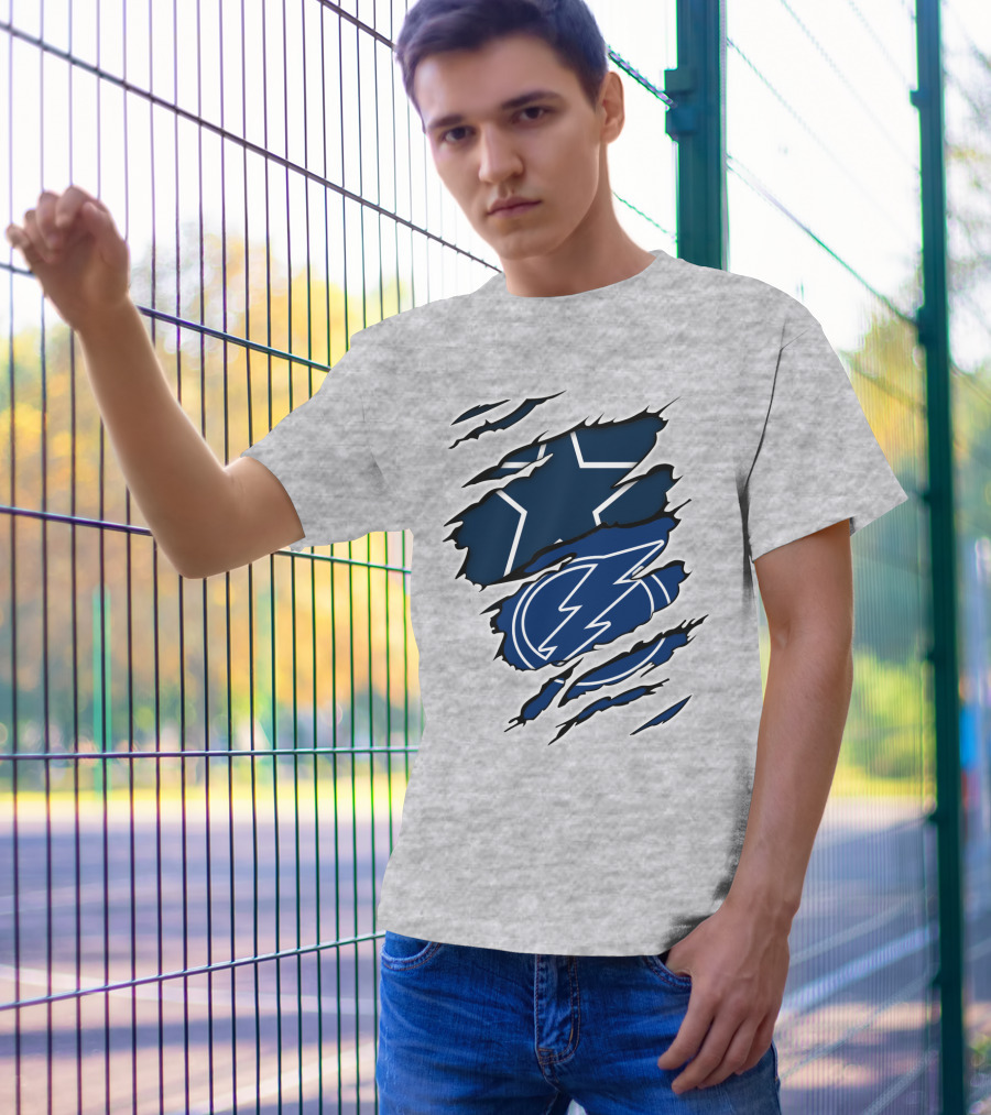 Cowboys Star Lightning Bolt T-Shirt