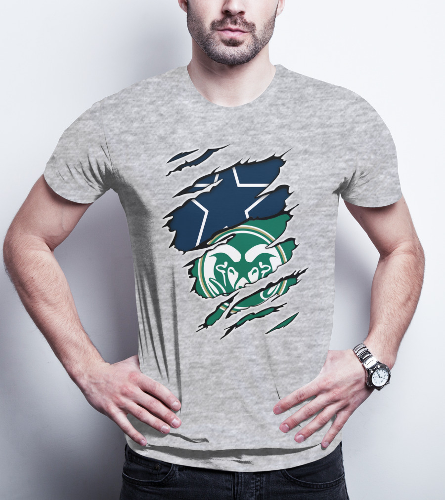 Cowboys Rams Star Logo Fusion T-Shirt