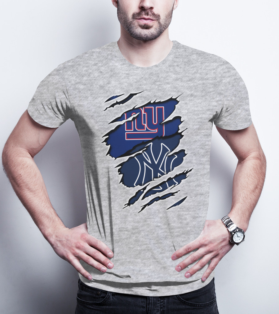 New York Giants Yankees Fan Crossover T-Shirt