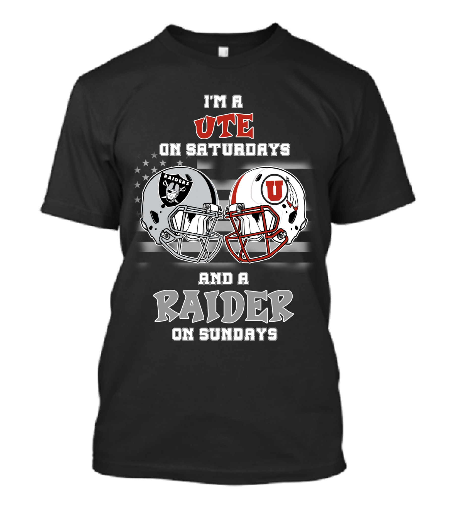 I'm A Ute On Saturdays And A Raider On Sundays T-Shirt