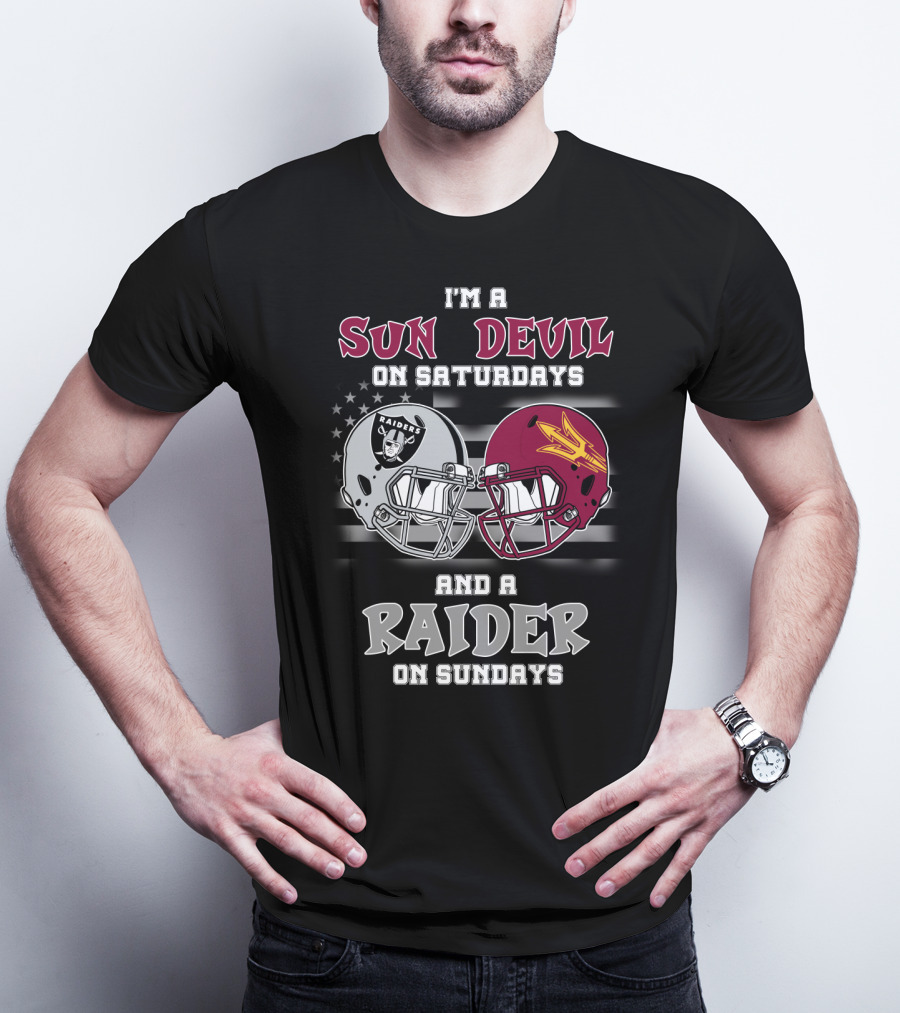 I'm A Sun Devil On Saturdays And A Raider On Sundays T-Shirt