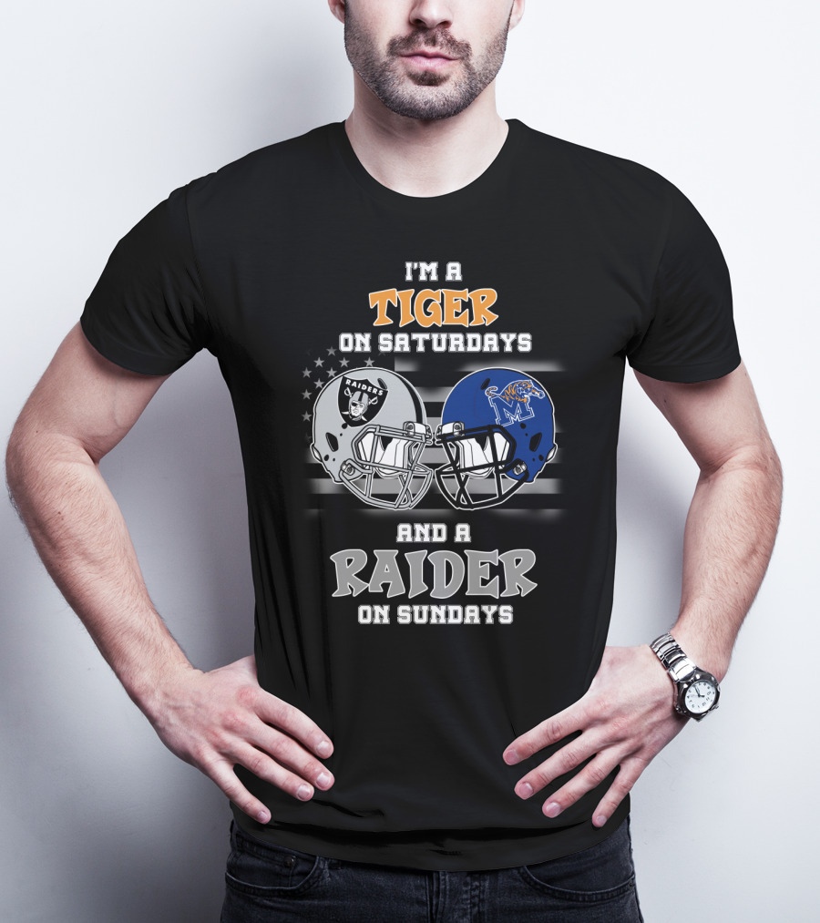 I'm A Tiger On Saturdays And A Raider On Sundays T-Shirt