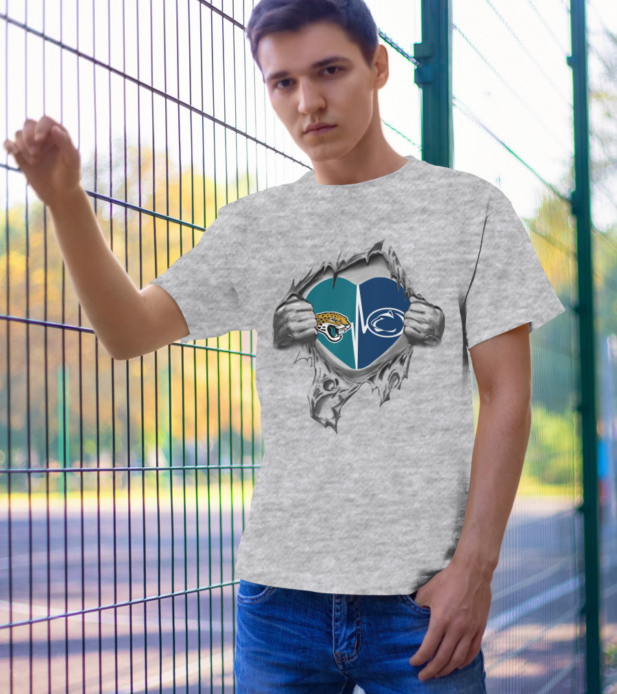 Jaguars Penn State Heartbeat Dual T-Shirt