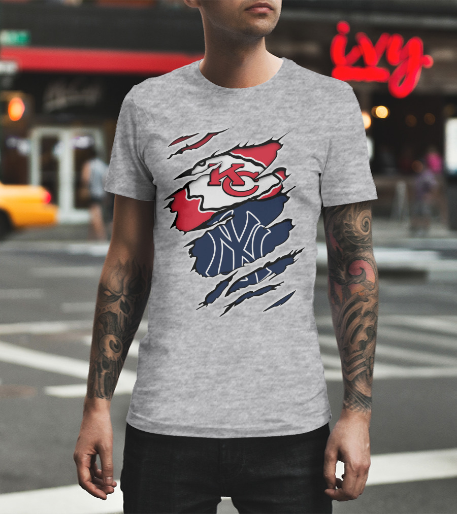 Chiefs Kc Yankees Ny Crossover T-Shirt