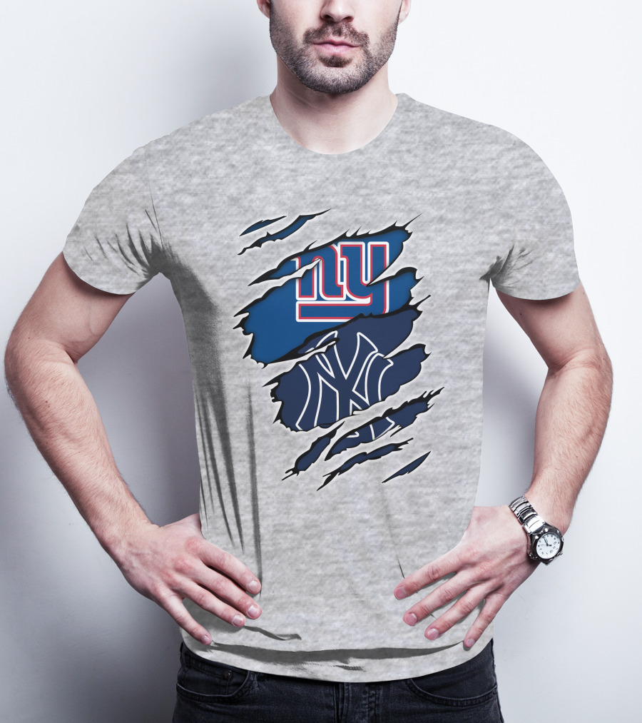 New York Giants Yankees Crossover T-Shirt