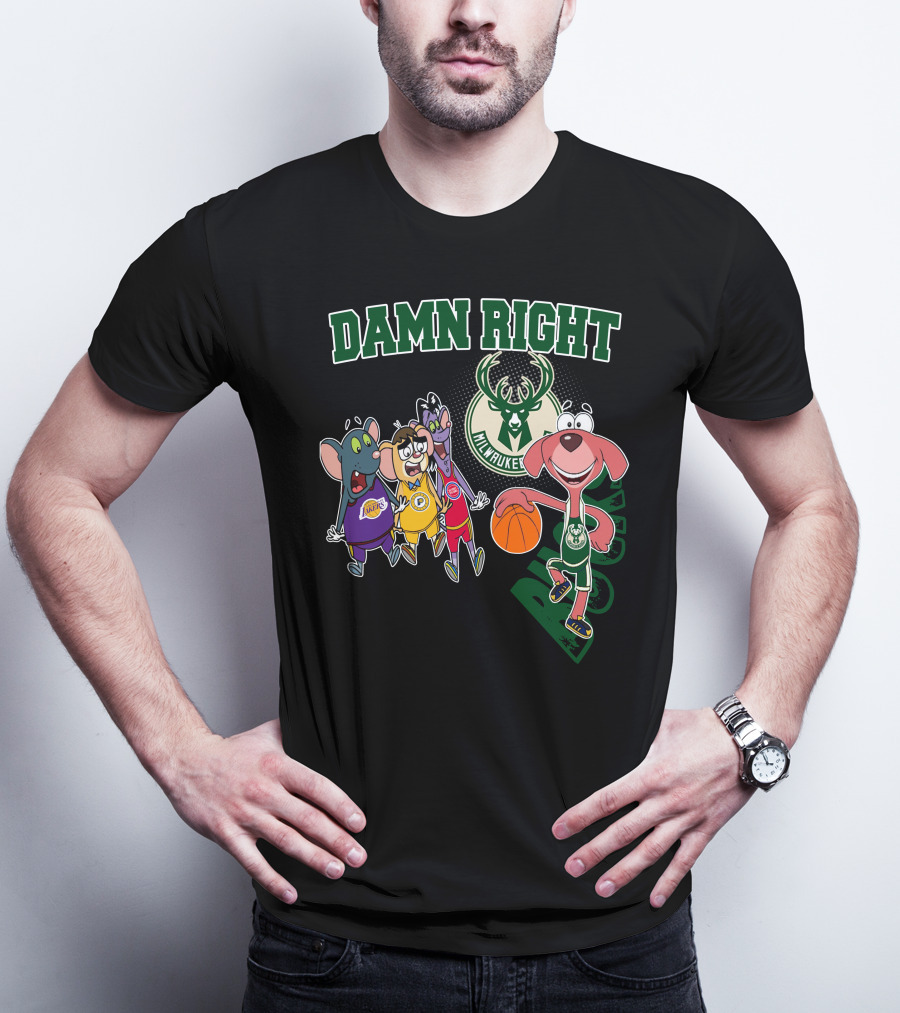 Damn Right Milwaukee Bucks Fan T-Shirt