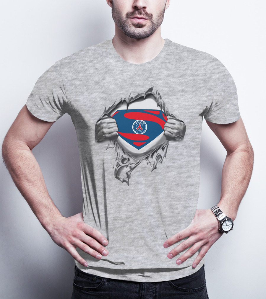 Paris Saint Germain Superman Logo Reveal T-Shirt