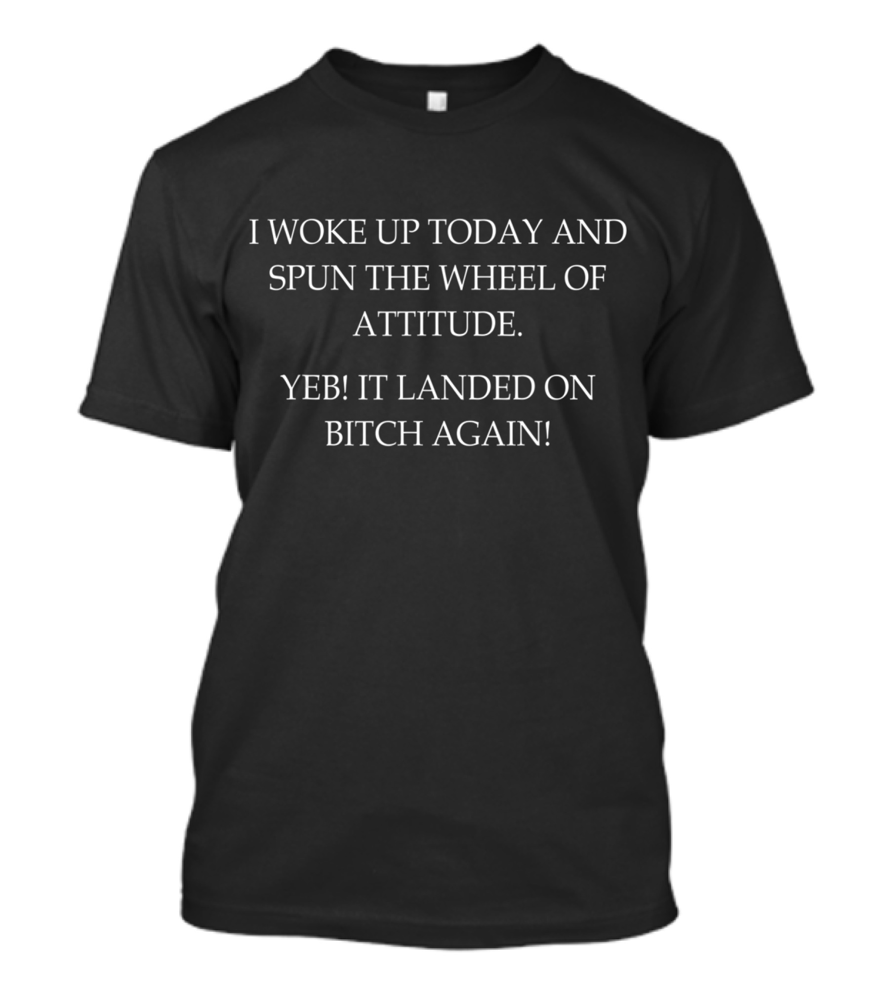 I Woke Up Today And Spun The Wheel Of Attitude Yeb It Landed On Bitch Again T-Shirt