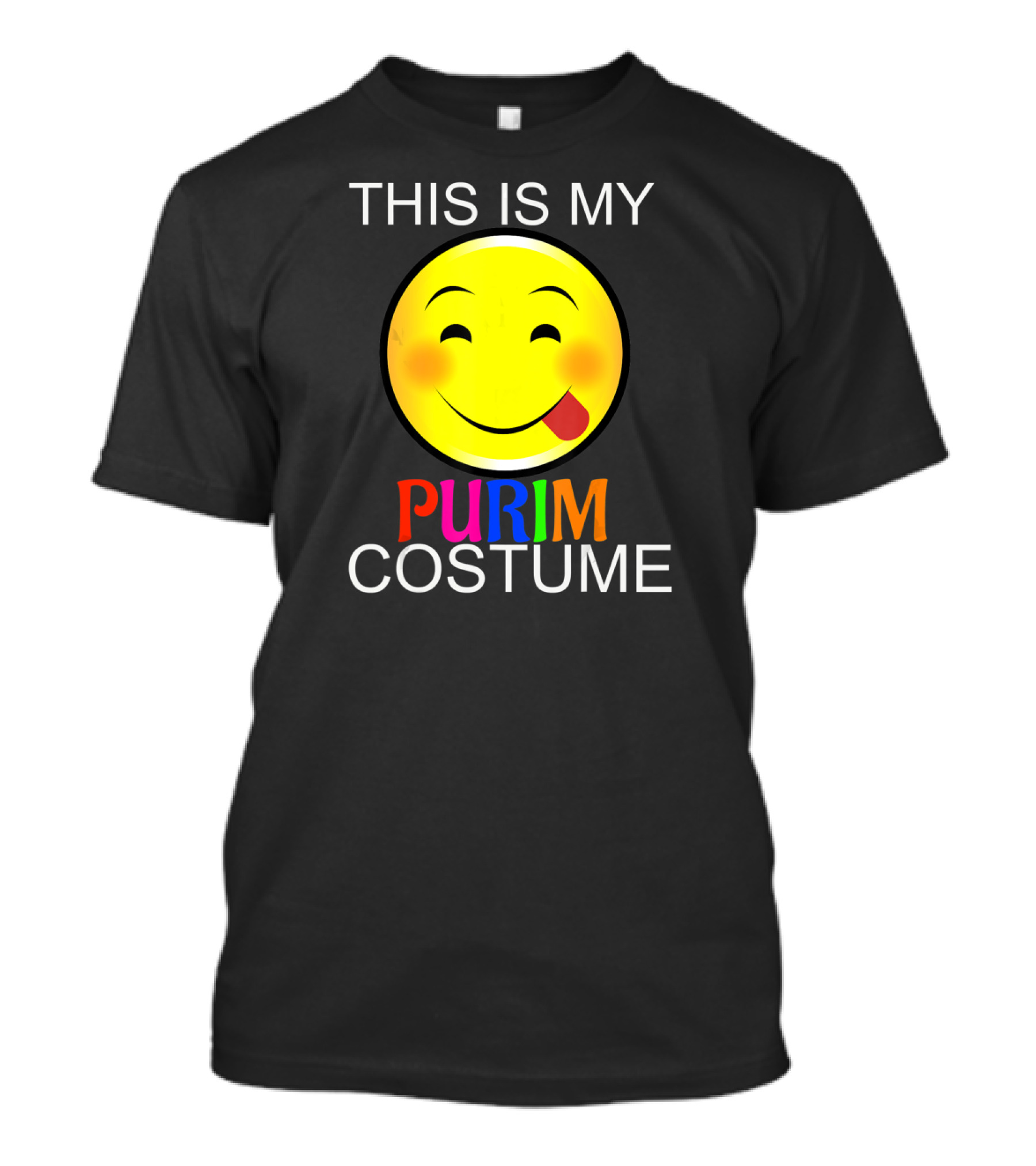 THIS IS MY PURIM COSTUME Smiley Face T-Shirt