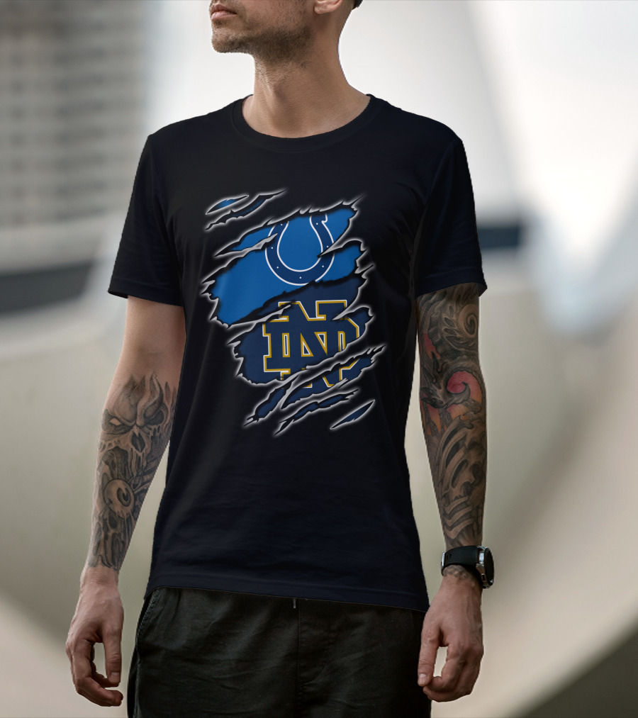 Colts Notre Dame Logo Mashup T-Shirt