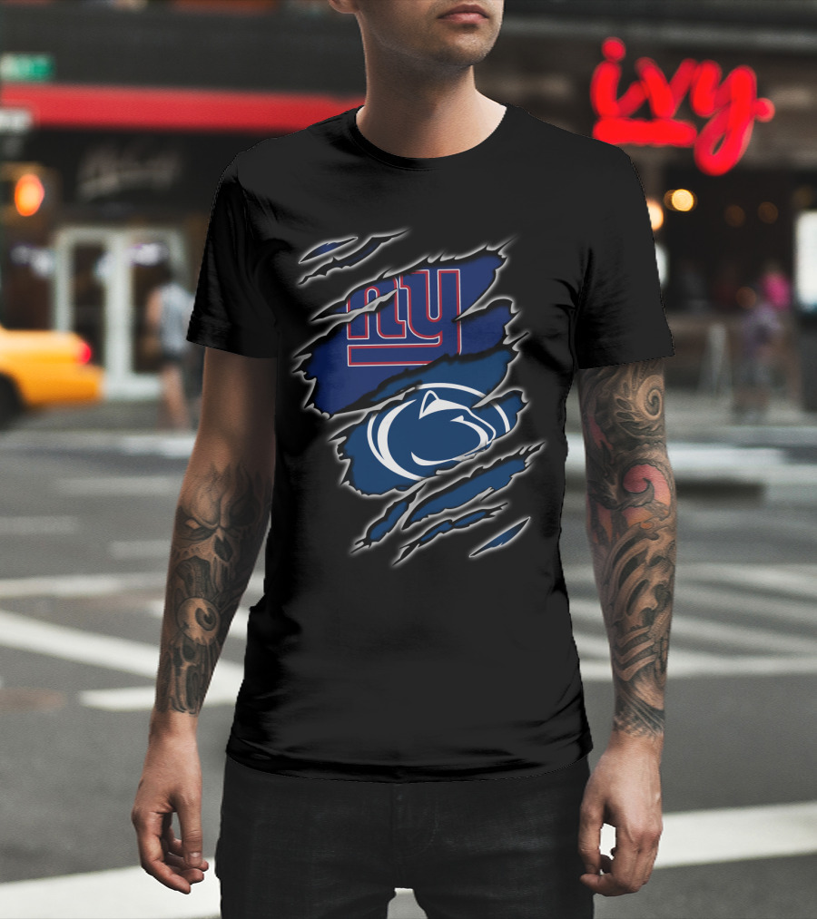 Giants Penn State Rip Claw T-Shirt
