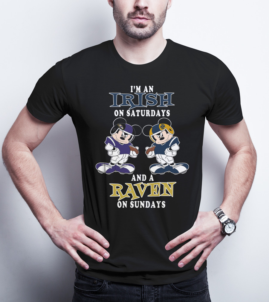 I'm An Irish On Saturdays And A Raven On Sundays T-Shirt