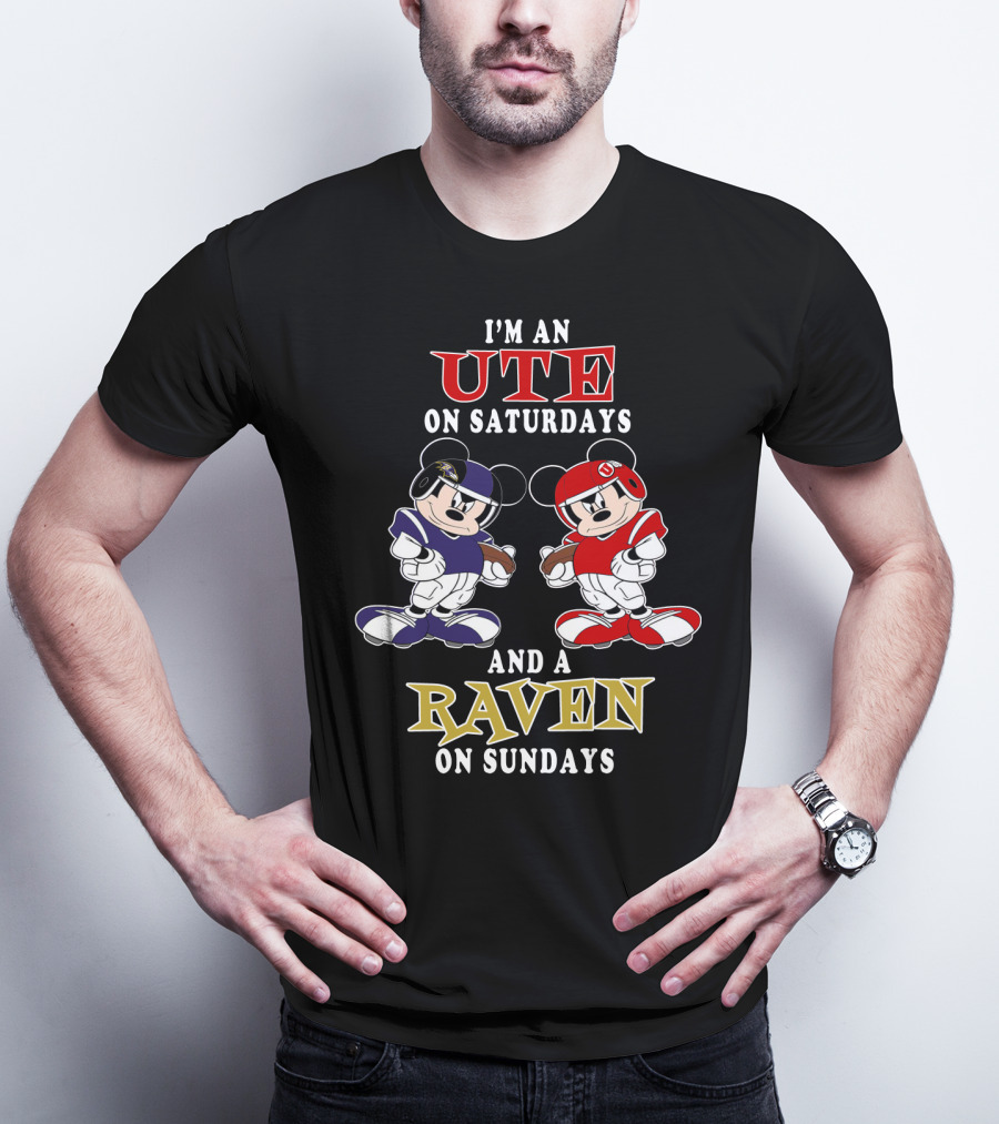 I'm An Ute On Saturdays And A Raven On Sundays T-Shirt