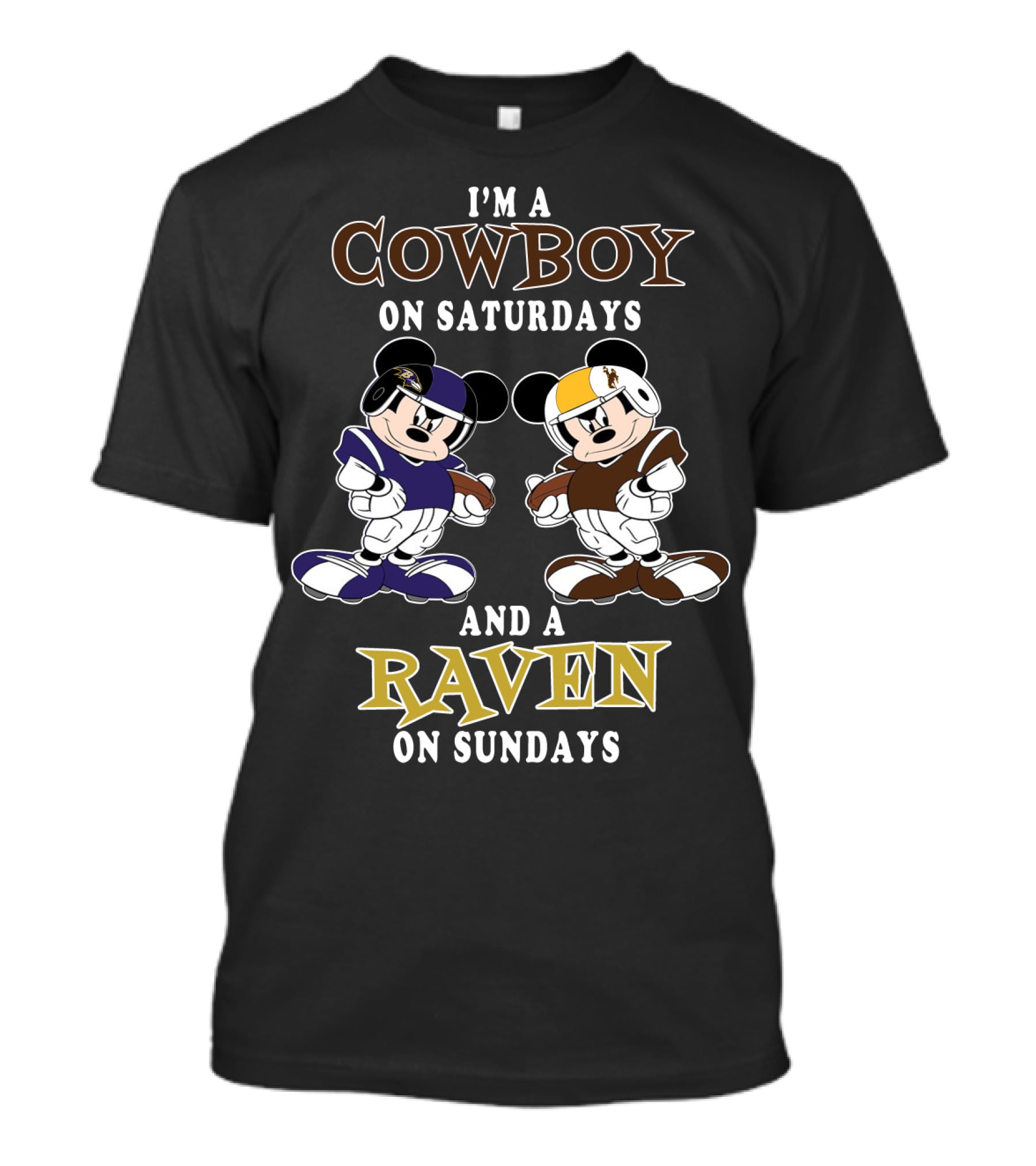 I'm A Cowboy On Saturdays And A Raven On Sundays T-Shirt