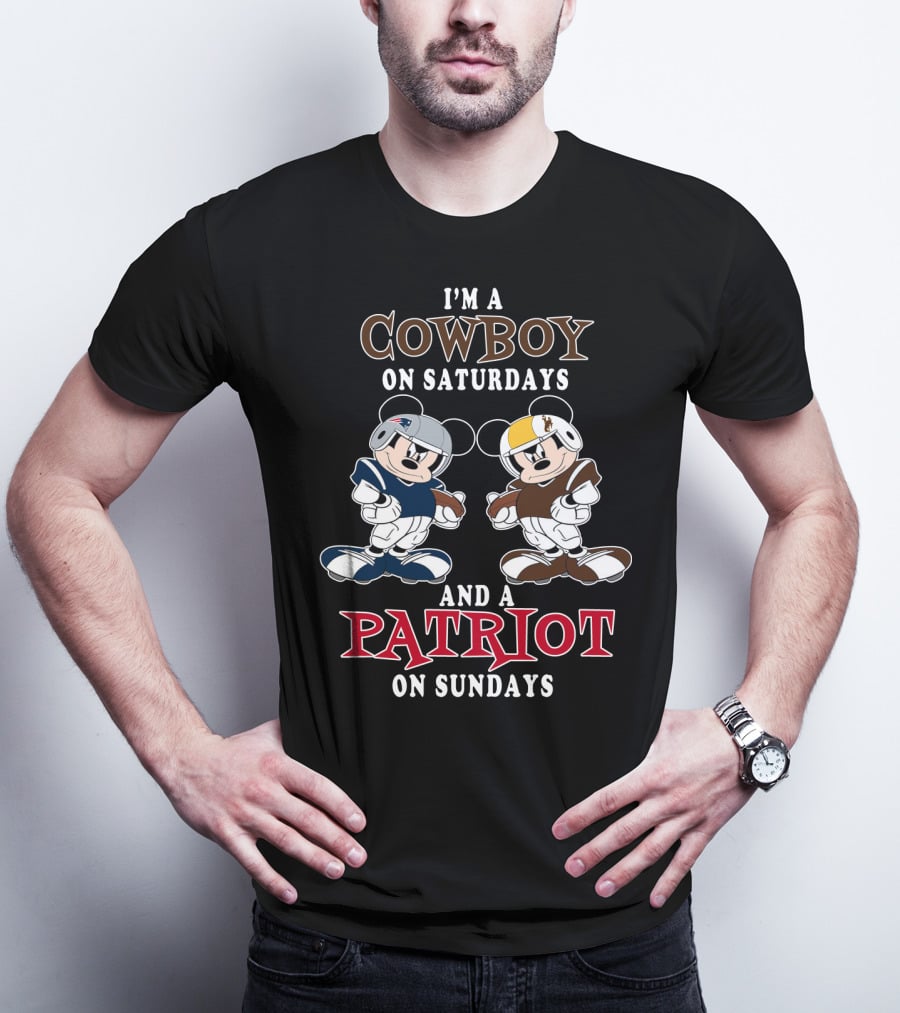 I'm A Cowboy On Saturdays And A Patriot On Sundays T-Shirt