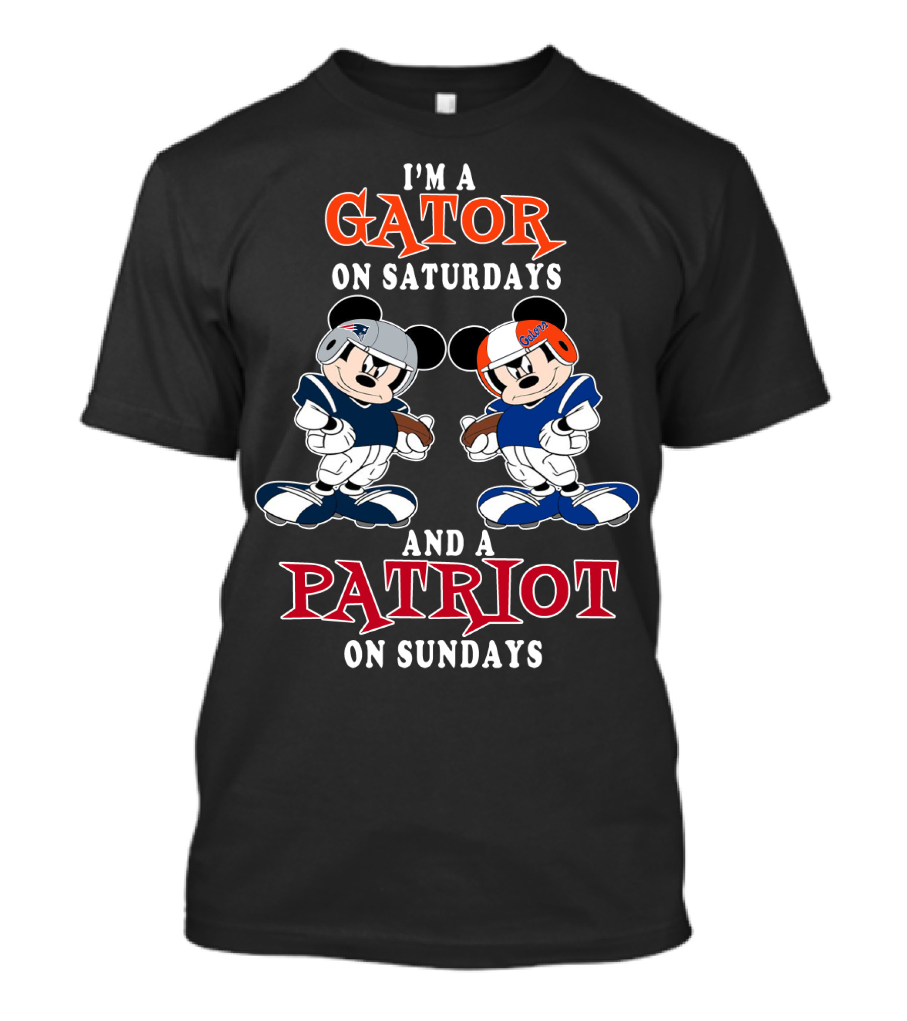 I'm A Gator On Saturdays And A Patriot On Sundays T-Shirt