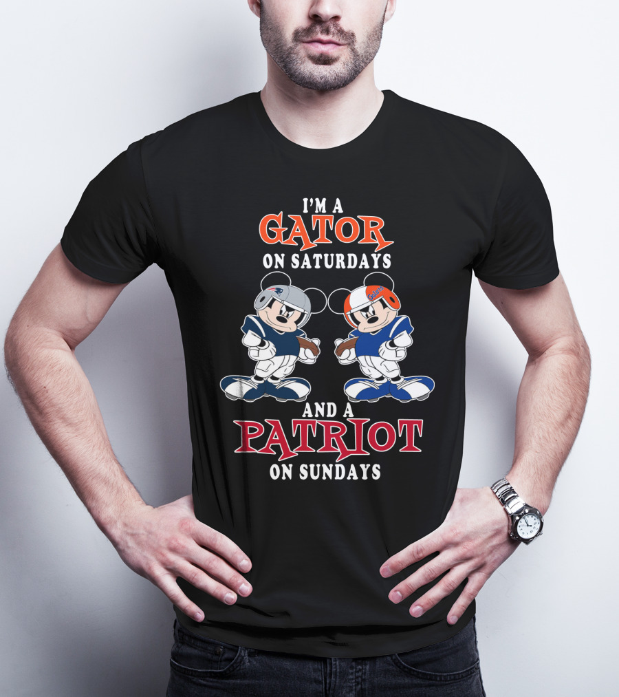 I'm A Gator On Saturdays And A Patriot On Sundays T-Shirt
