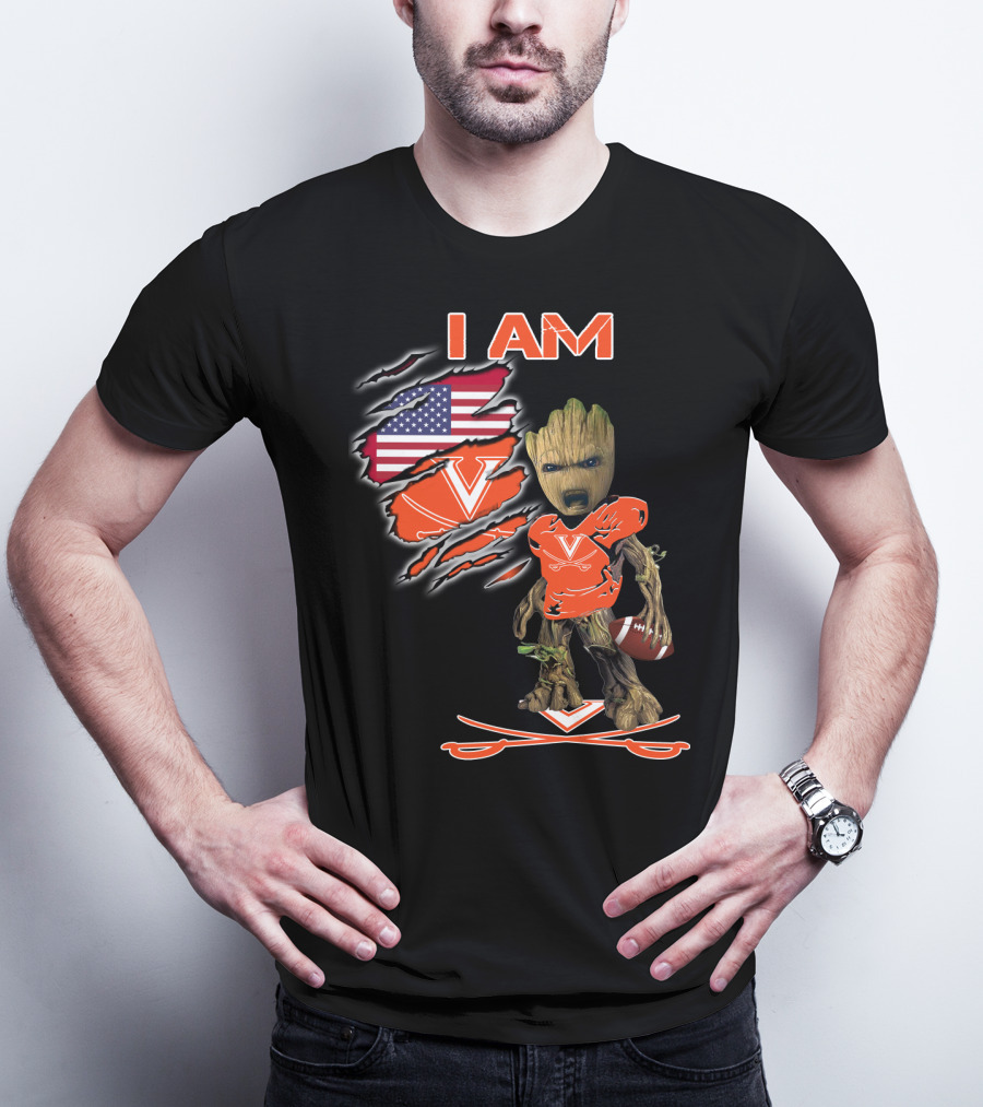 I Am Virginia Cavaliers Football Groot Fan T-Shirt