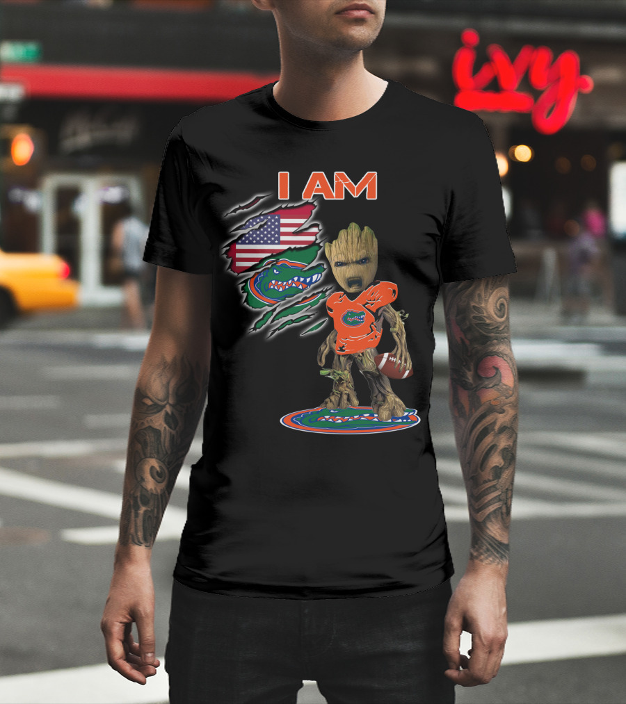 I Am Florida Gators American Football Groot Fan T-Shirt