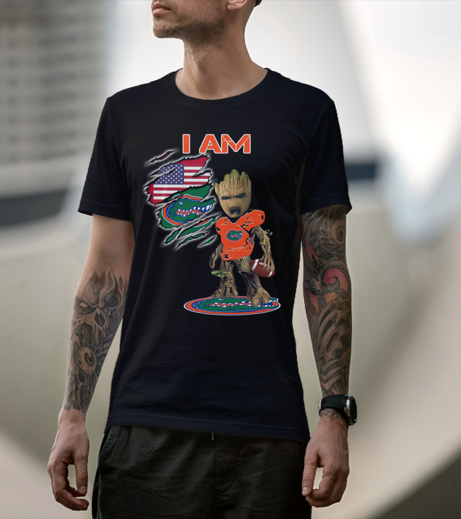 I Am Florida Gators American Football Groot Fan T-Shirt