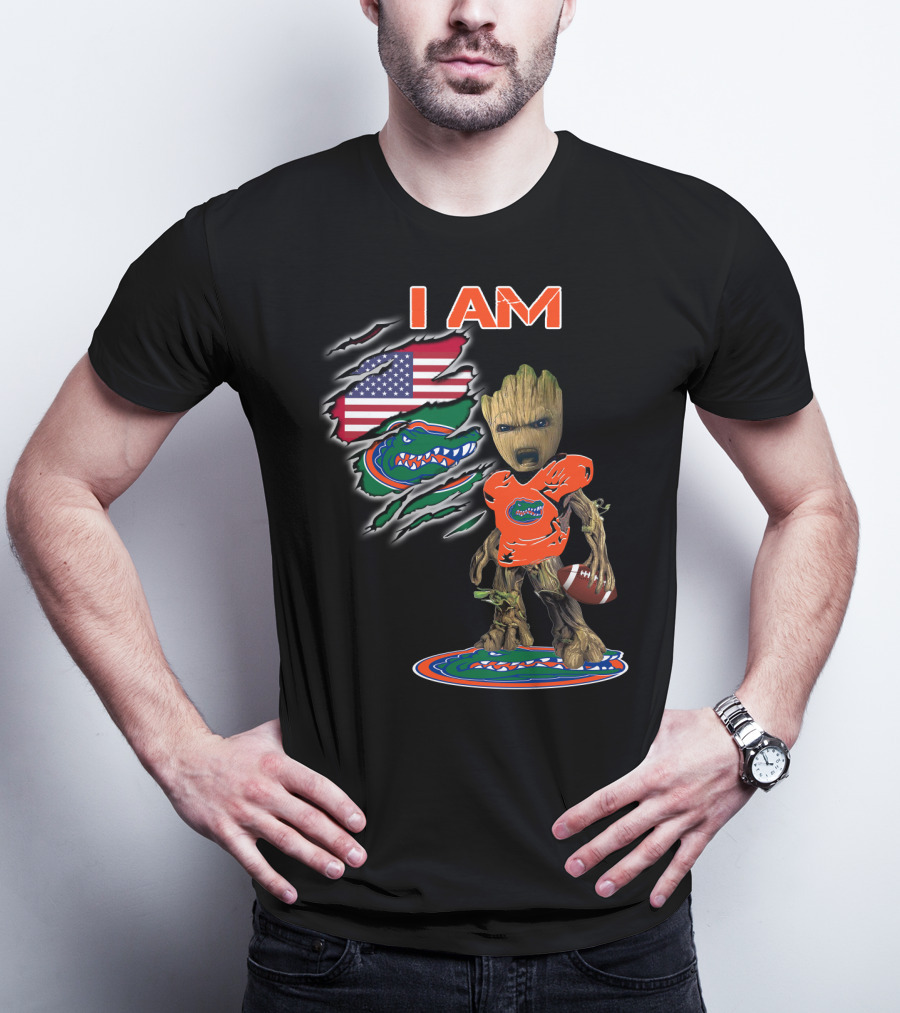 I Am Florida Gators American Football Groot Fan T-Shirt
