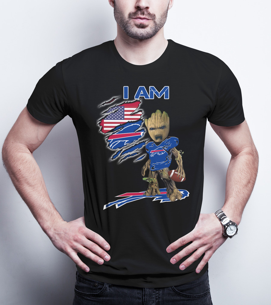 I Am Groot Buffalo Bills Usa Football Fan T-Shirt