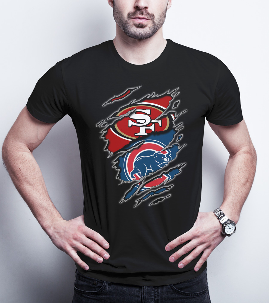 49ers Cubs Sf And Chicago Logos T-Shirt