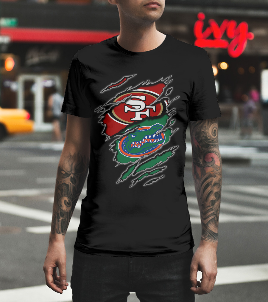49ers Sf Florida Gators Ripped T-Shirt