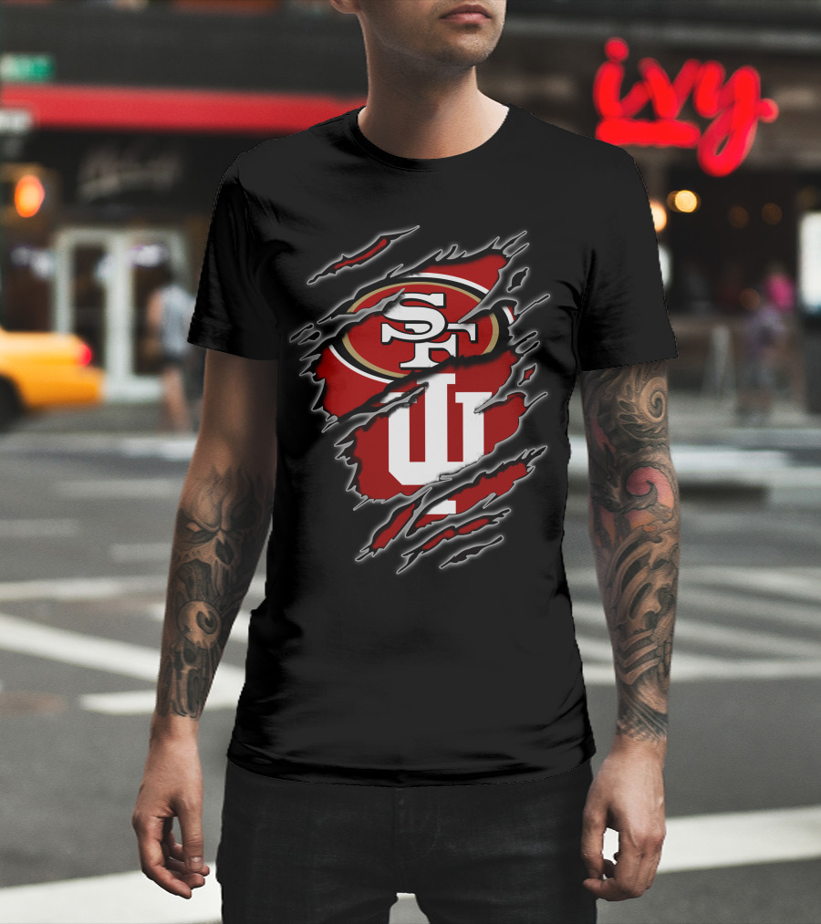 49ers Sf Indiana Hoosiers Tear T-Shirt