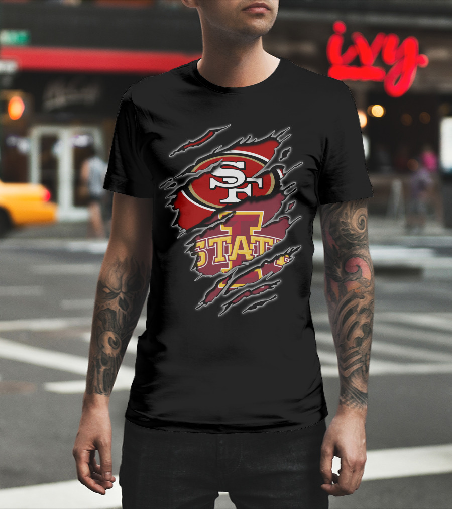 Sf 49ers Iowa State Cyclones Combination T-Shirt