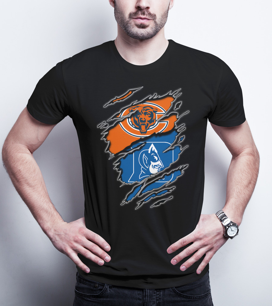 Chicago Bears Duke Blue Devils Fan Merchandise T-Shirt