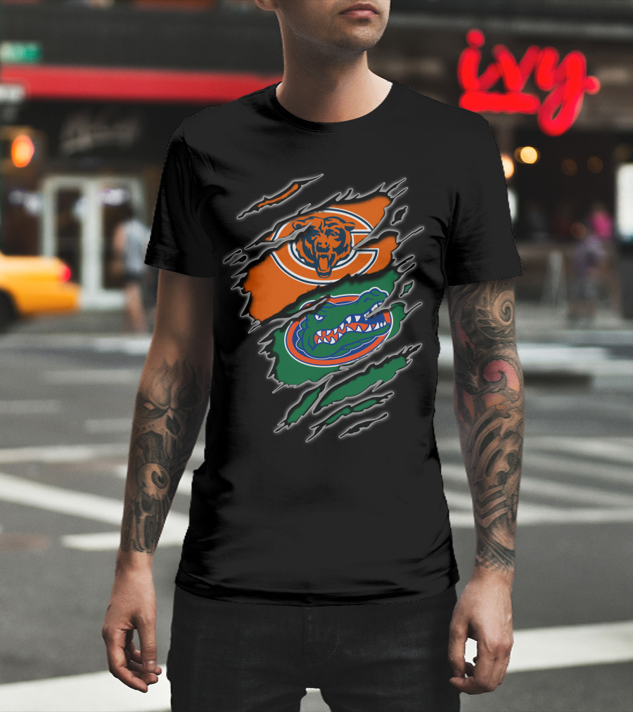 Chicago Bears Florida Gators Claw Marks T-Shirt