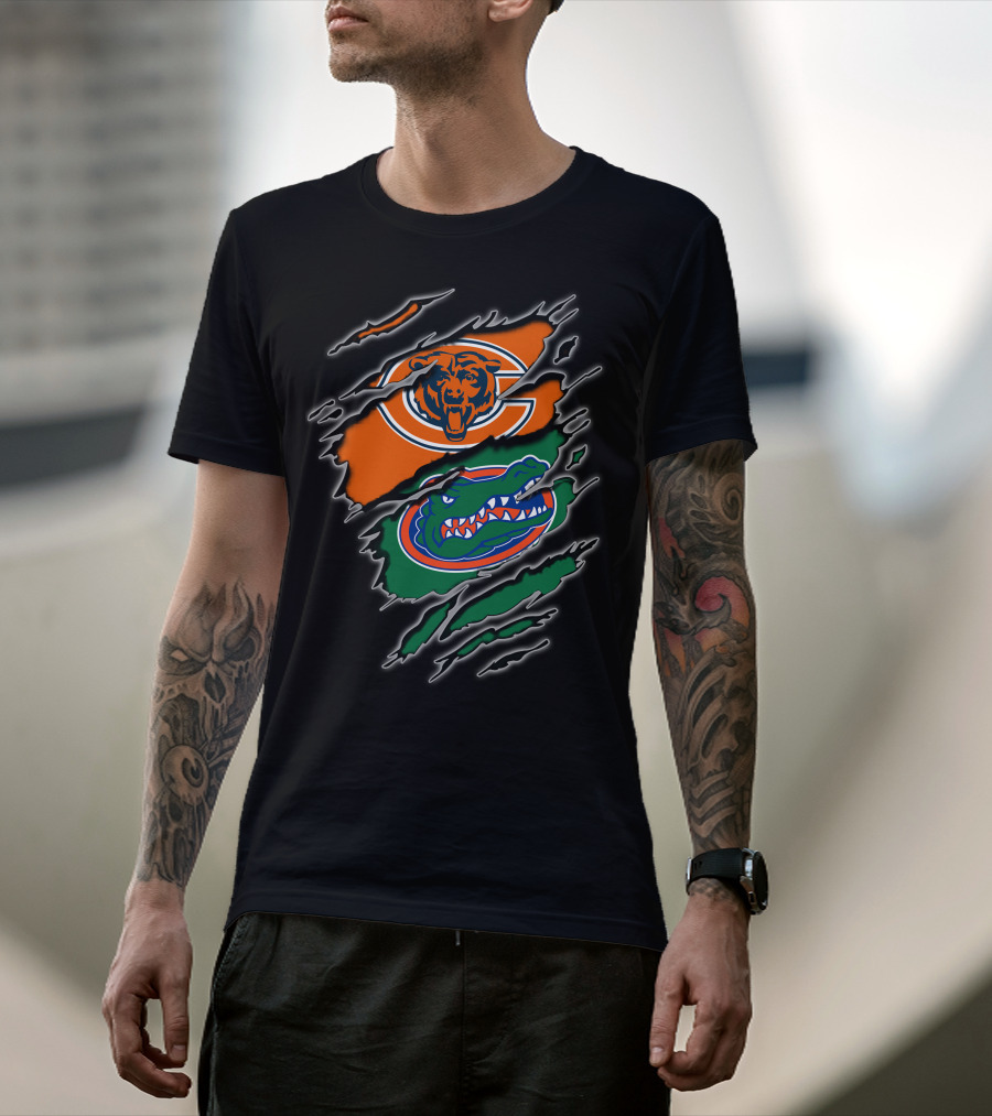 Chicago Bears Florida Gators Claw Marks T-Shirt