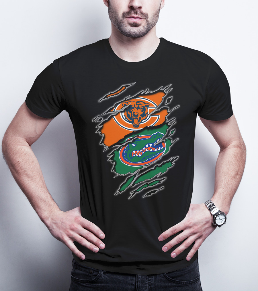 Chicago Bears Florida Gators Claw Marks T-Shirt