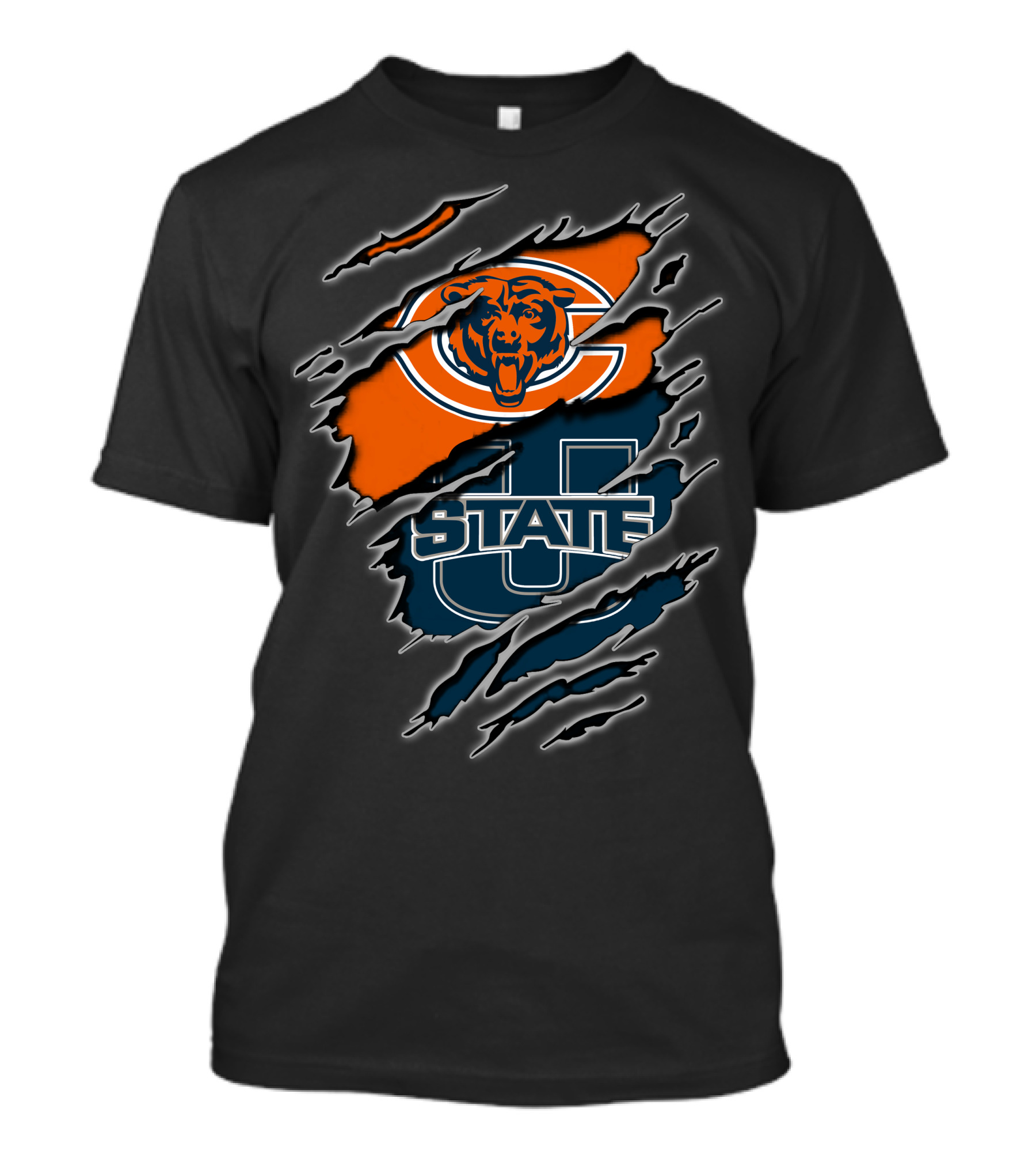 Chicago Bears Utah State Aggies Collaboration T-Shirt