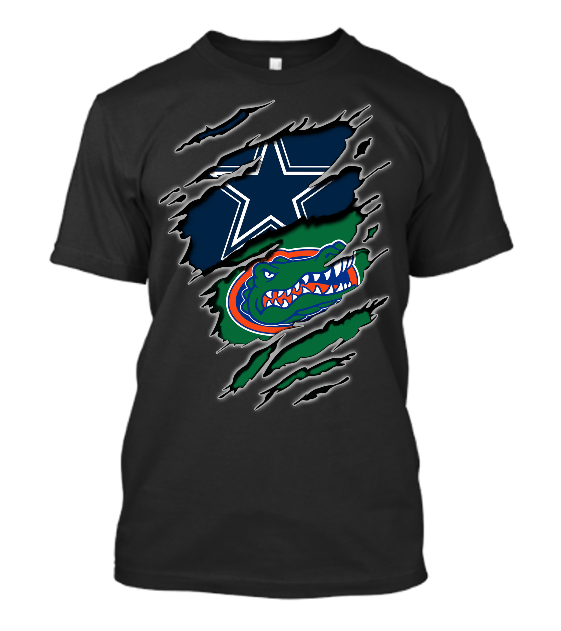 Cowboys Star Ripping Through Gators T-Shirt