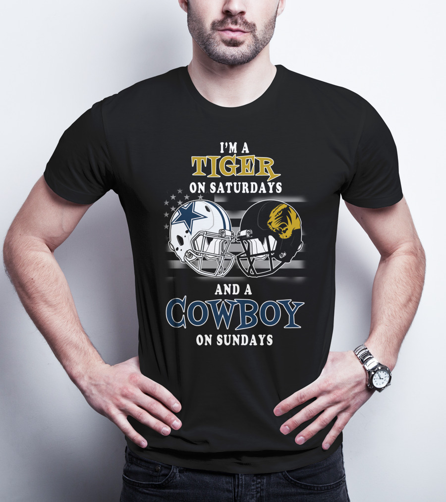 I'm A Tiger On Saturdays And A Cowboy On Sundays T-Shirt
