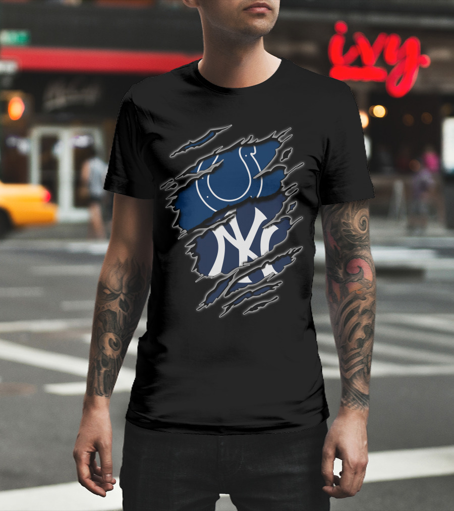 Colts Yankees Logo Tear T-Shirt