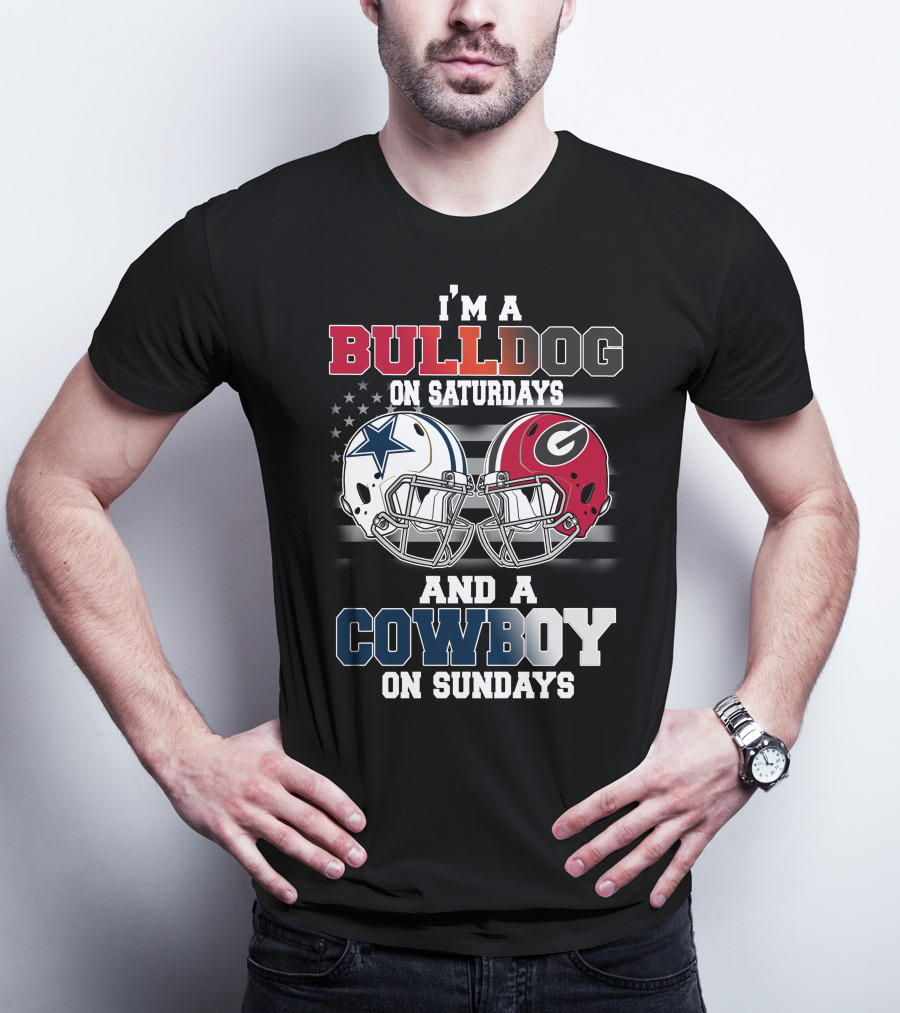 I'm A Bulldog On Saturdays And A Cowboy On Sundays T-Shirt