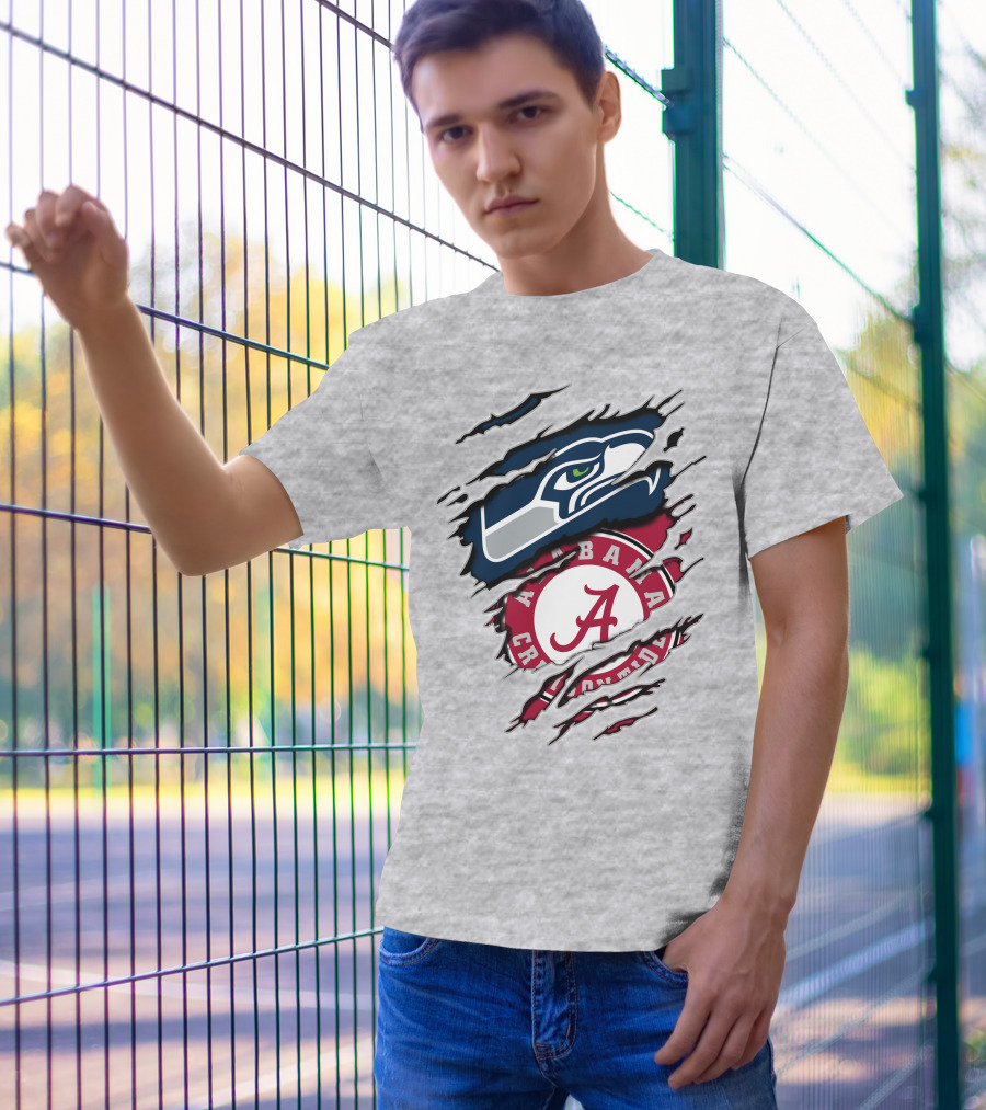 Seahawks Alabama Crimson Tide Fan Alliance T-Shirt