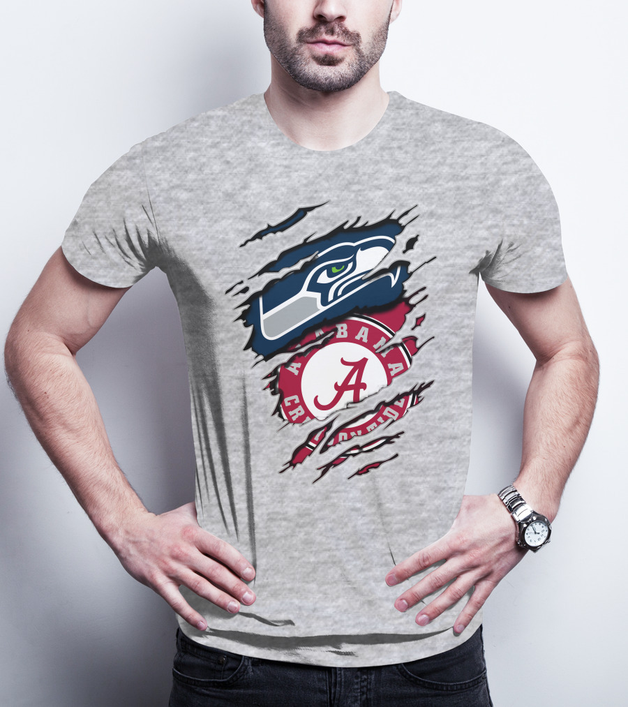 Seahawks Alabama Crimson Tide Fan Alliance T-Shirt