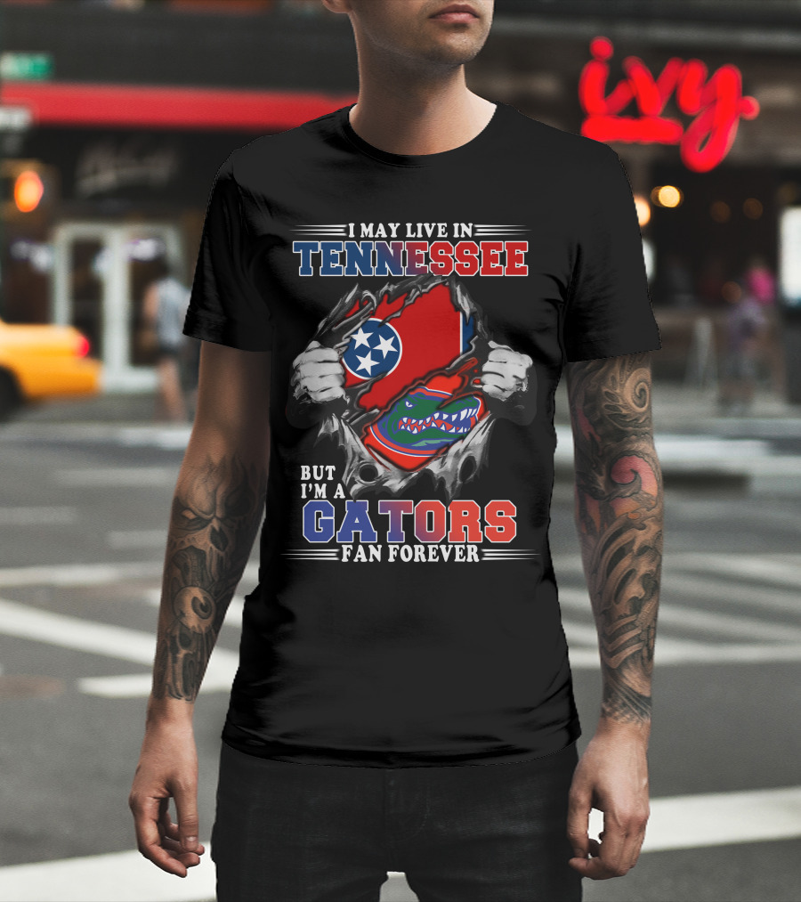 Tennessee Living Gators Fan Forever Gators-Tennessee T-Shirt