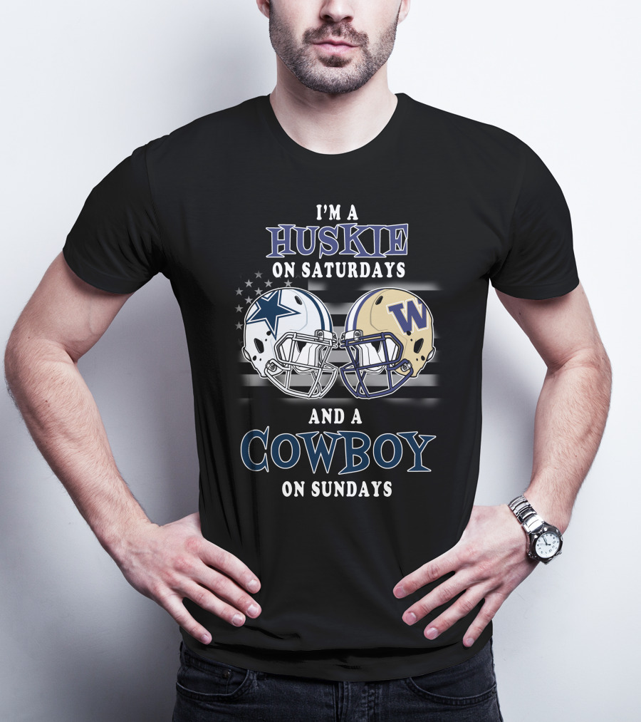 I'm A Husky On Saturdays And A Cowboy On Sundays T-Shirt