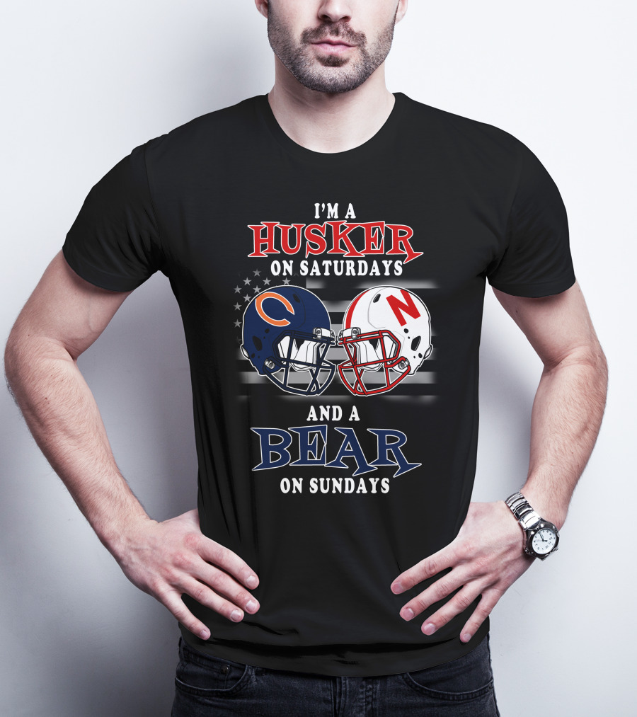 I'm A Husker On Saturdays And A Bear On Sundays T-Shirt