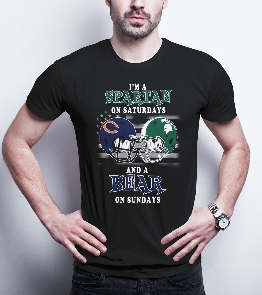 I'm A Spartan On Saturdays And A Bear On Sundays T-Shirt
