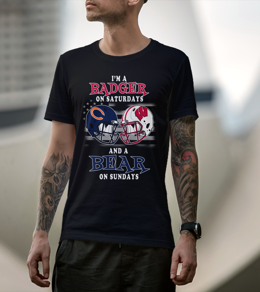 I'm A Badger On Saturdays And A Bear On Sundays T-Shirt