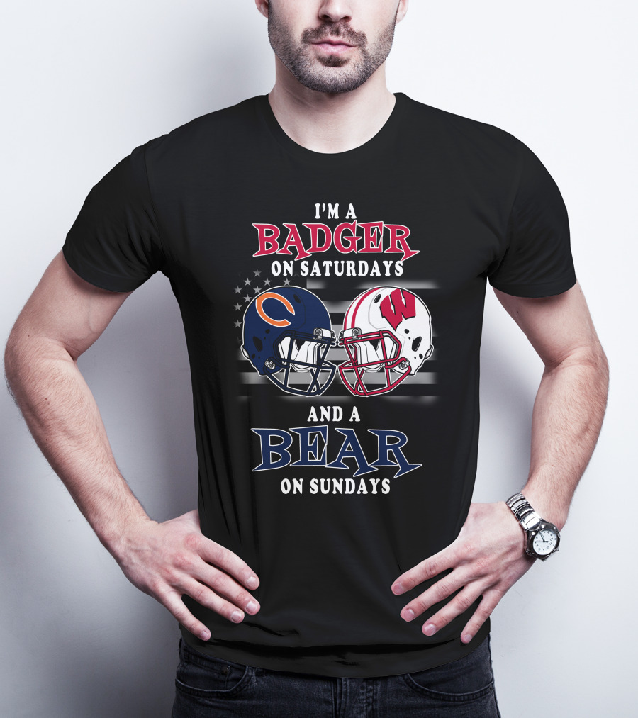 I'm A Badger On Saturdays And A Bear On Sundays T-Shirt