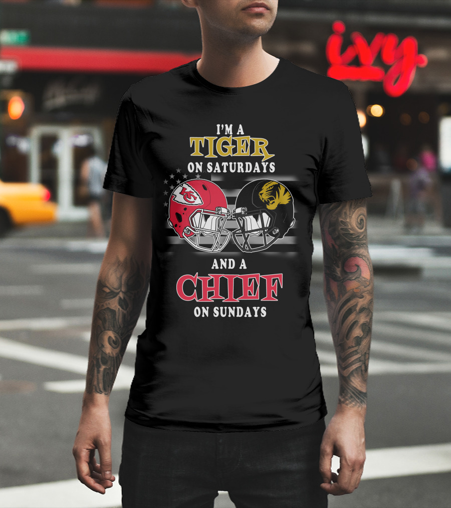 I'm A Tiger On Saturdays And A Chief On Sundays T-Shirt