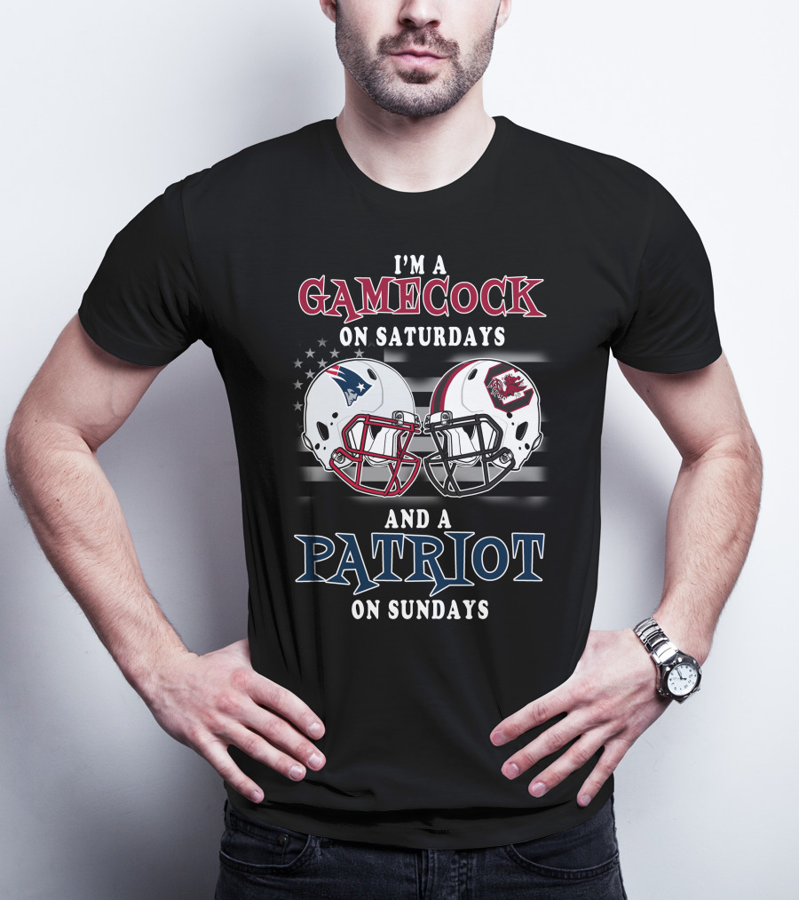 I'm A Gamecock On Saturdays And A Patriot On Sundays T-Shirt